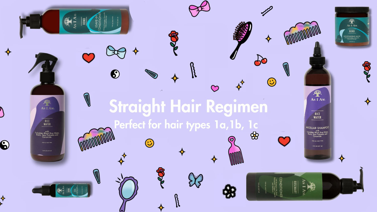 Straight Hair Routine - 1a, 1b, 1c Hair - As I Am – as i am